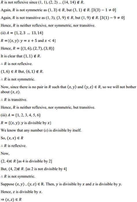 Ncert Solutions For Class 12 Maths Chapter 1 Relations And Functions Ex 11 Ncert Mcq