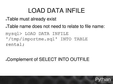 Importing And Exporting Data With Mysql Ppt Download