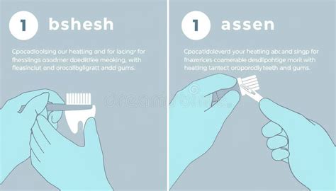 A Step By Step Infographic Demonstrating Proper Brushing And Flossing Techniques For Maintaining