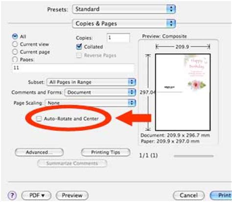 Printing Instructions And Tips