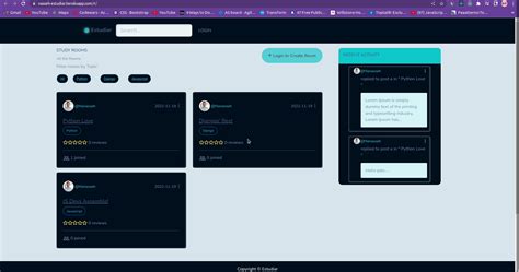 Github Manasseh Kinyua Estudiar A Web Application Where Users Can Create Chat Rooms Study