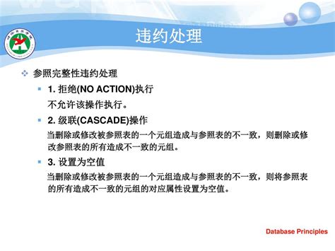 数据库原理 Database Principles 第五章 数据库完整性 Database Principles Ppt Download