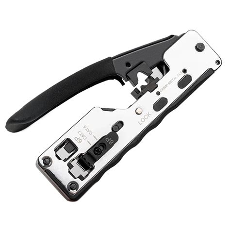 Rj45 Crimp Tool Pass Through Precise Crimping Cuts Grandado