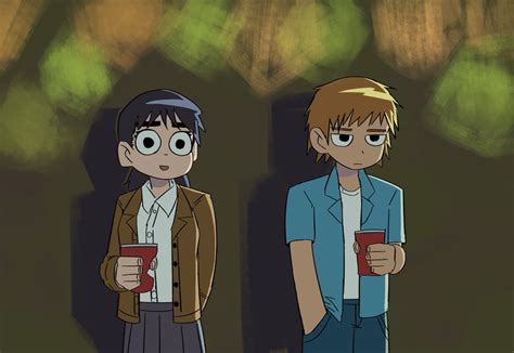 Denji Mitaka Asa Ramona Flowers And Scott Pilgrim Chainsaw Man And