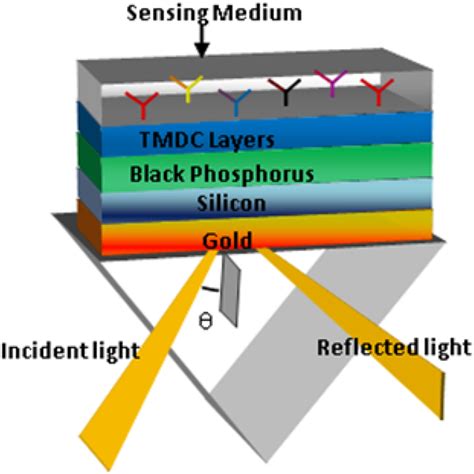 Sensitivity Enhancement Using Silicon‐black Phosphorus‐tdmc Coated Surface Plasmon Resonance