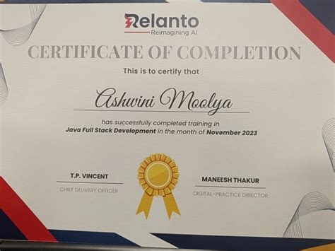 ashwini moolya on linkedin i have successfully completed java full
