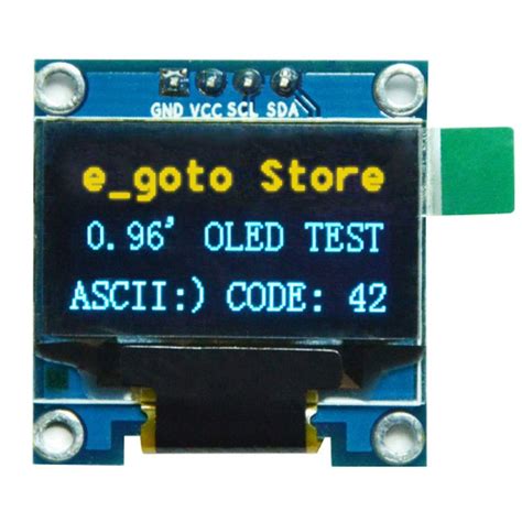 Inch IIC Serial Yellow Blue OLED Display Module X I C SSD LCD Screen Board