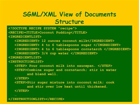PPT XML SGML 文件管理 概念技術及經驗 PowerPoint Presentation ID 4165409