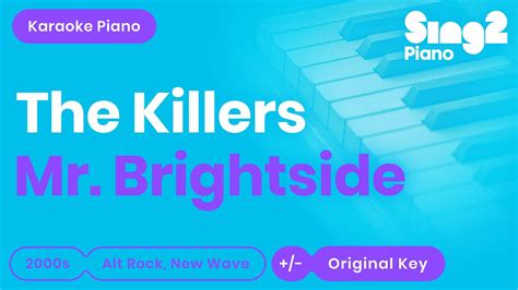 The Killers Mr Brightside Karaoke Piano Youtube