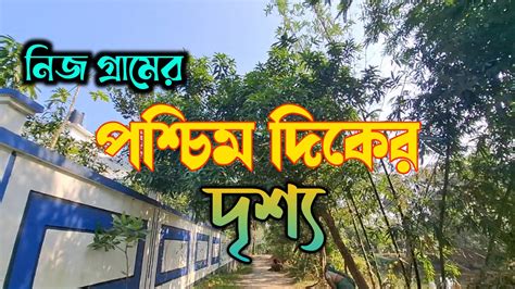 নিজ গ্রামের পশ্চিম দিকে দৃশ্য গ্রাম বাংলা প্রকৃতিক সৌন্দর্য Mushfiq Network Youtube