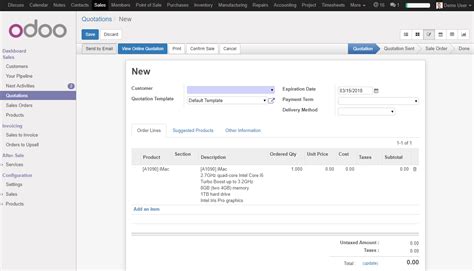 Sale Functional Bug In Sale Order Quotation Issue 13527 Odoo Odoo GitHub