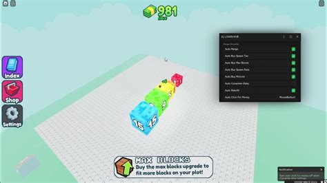 Roblox Merge Simulator Script Auto Merge And Auto Buy And Auto Rebirth