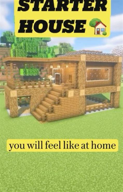 Cool Starter House I Made Easy Minecraft Houses Minecraft Bedroom