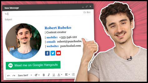 Html Email Signature Tutorial Incl Template Youtube