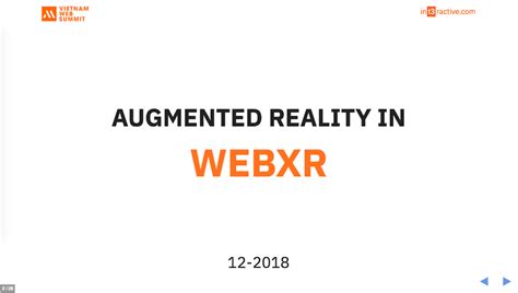 Augmented Reality In Webxr Tran Trong Thanh