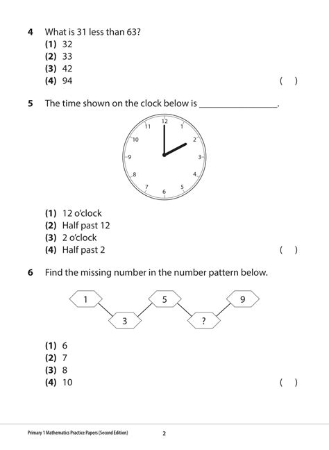 Primary 1 Mathematics Practice Papers Second Edition Cpd Singapore Primary 1 Mathematics Practice Papers Second Edition Cpd Singapore