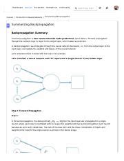 Understanding Backpropagation In Neural Networks A Step By Step Course Hero