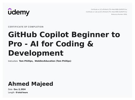 Github Copilot Ahmed Majeed