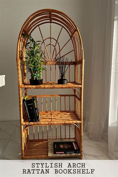 35 47 53 67 Inches Height Wicker Shelf Storage Shelf Bookshelf Plant Shelf Rattan Shelf