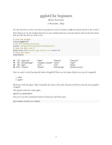 Pdf Ggplot2 For Beginners Dokumentips