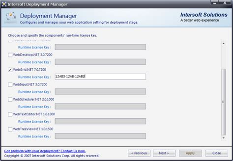 Intersoft Solutions Support What Is Design Time License Key And Runtime License Key