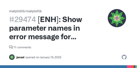 Enh Show Parameter Names In Error Message For Mismatched Array Sizes