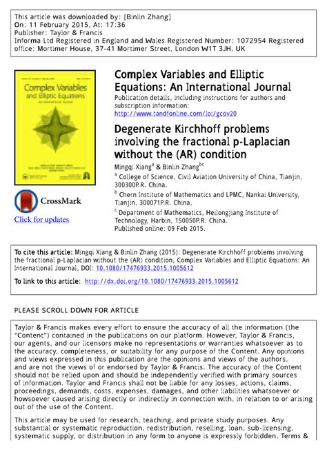 Pdf Degenerate Kirchhoff Problems Involving The Fractional P