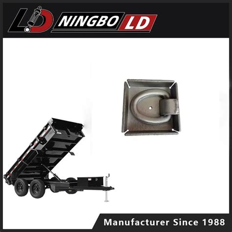 Recessed Trailer Pan Fitting With Surface Mounted D Ring Pan Fitting