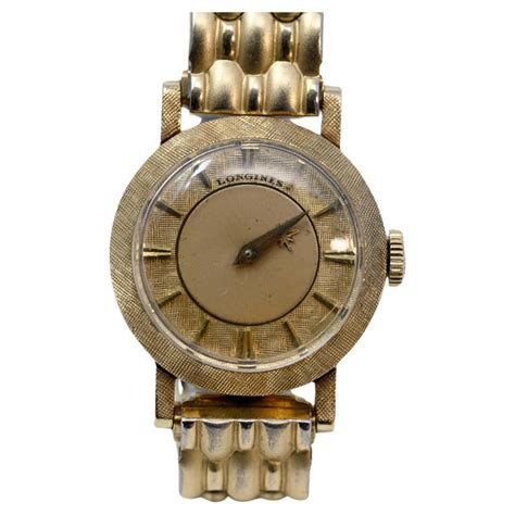 Longines Wittnauer New York Vintage Automatic 14k Gold Diamond Dial