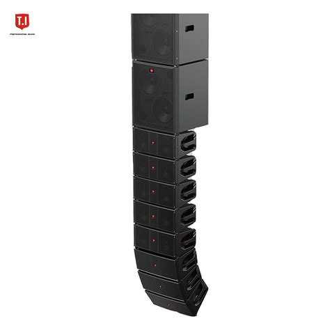 T I PRO Audio Professional Powered Sound Equipment Double Inch Active Line Array Speaker