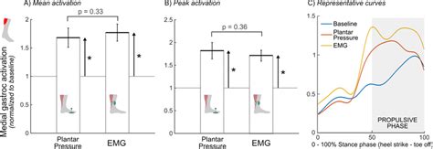 Average A Mean And B Peak Propulsive Phase Medial Gastrocnemius