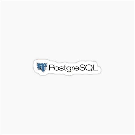 Postgresql Sticker By Motivatedgeek Redbubble