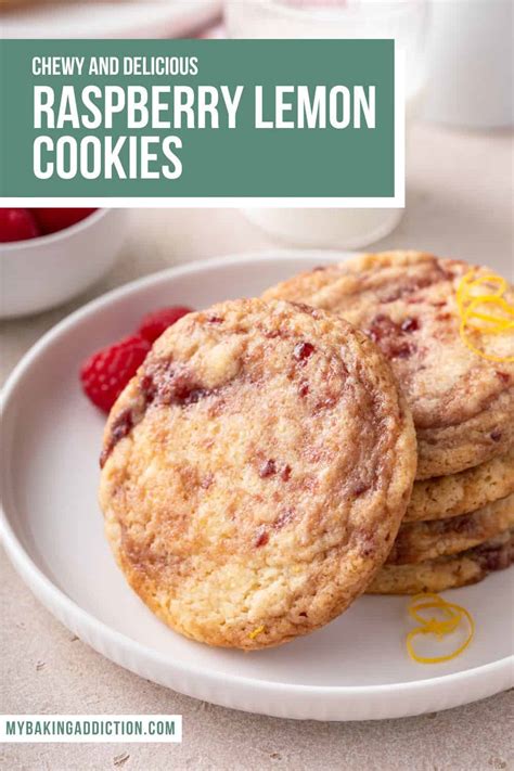Raspberry Lemon Cookies My Baking Addiction Raspberry Lemon Cookies My Baking Addiction