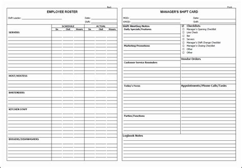 Manager Log Book Template 55 Koleksi Gambar