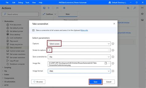 Take Screenshot Action In Desktop Flow Using Microsoft Power Automate