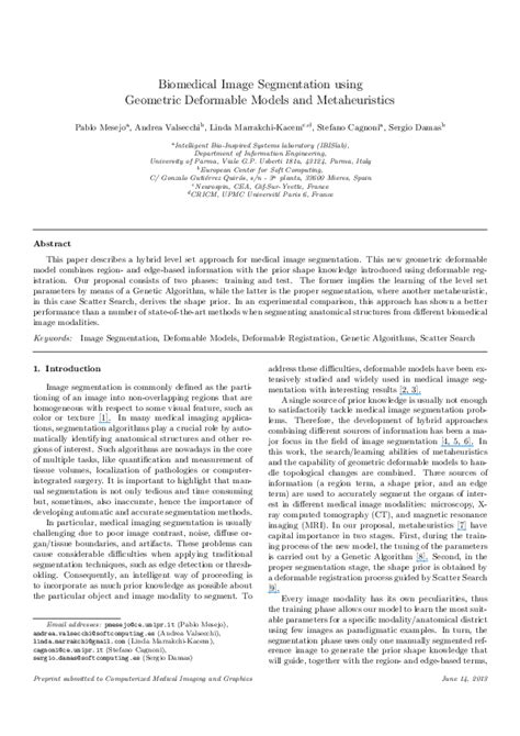 Pdf Medial Based Deformable Models In Non Convex Shape Spaces For Medical Image Segmentation