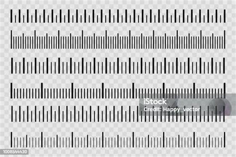 크기 표시기의 크리에이 티브 벡터 일러스트 레이 션에 고립 된 배경 설정 다른 단위로 거리 아트 디자인 가로 측정 규모 거리 추상 개념 그래픽 요소 0명에 대한 스톡 벡터