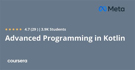 Advanced Programming In Kotlin Coursera