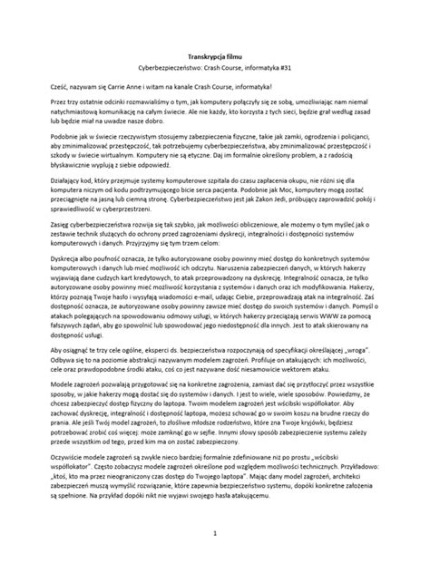 Cybersecurity Crash Course Computer Science Transcriptpl Pl Pdf