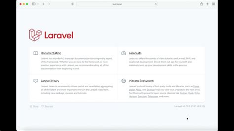 Установка фреймворка Laravel с помощью Composer Youtube