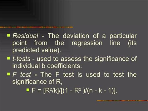 multiple regression presentation ppt science