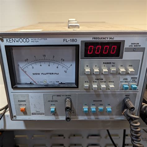 kenwood fl 180 wow and flutter meter and frequency counter retro