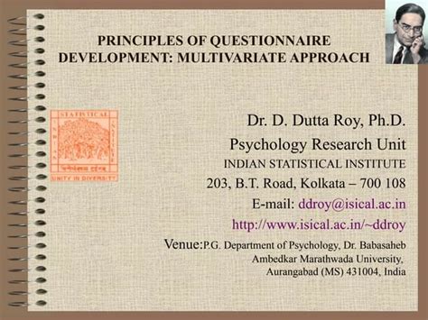 Multivariate Models In Questionnaire Development Pps