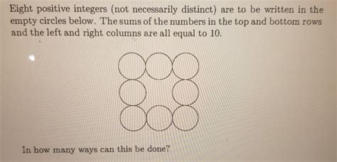 Solved Eight Positive Integers Not Necessarily Distinct