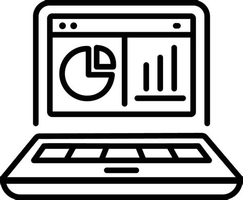 Data Analysis Icon In Linear Style Vector Art At Vecteezy