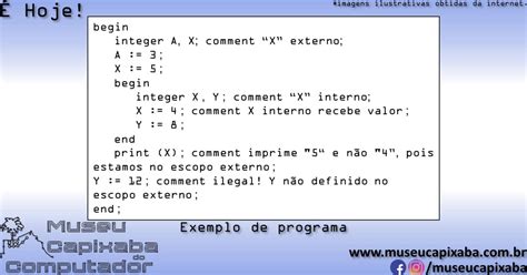 A Linguagem De Programação Algol 60 De 1960 Mcc Museu Capixaba Do Computador
