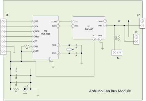Arduino Can Bus Module Pin Outs And Schematics