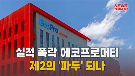 제2의 파두 에코프로머티리얼즈 말하는 기자들경제 And 금융1115 Youtube