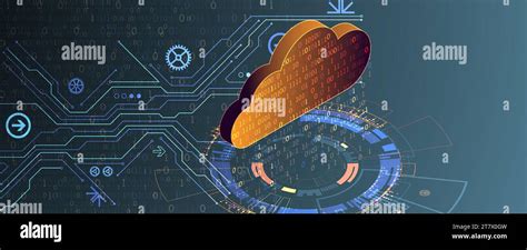 Cloud Computing Concept Abstract Connection Technology Background Hand Drawn Vector Stock