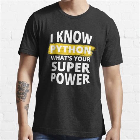 I Know Python Funny Programming Jokes Dark Color T Shirt For Sale By Springforce